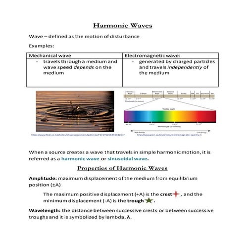 Harmonic waves | DOCX