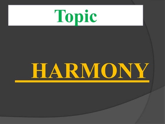 Harmony: Principles of design | PPTX | Needlework | Arts and Crafts