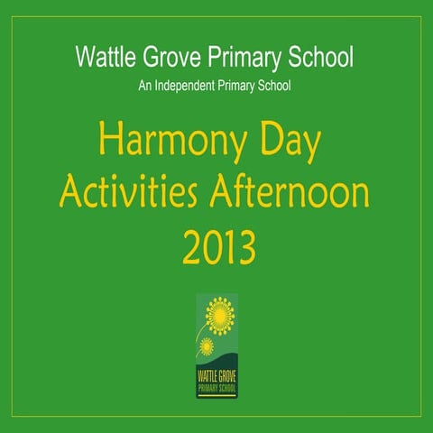 Harmony Day Activities 2013 | PPT