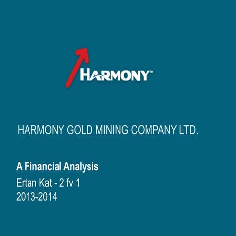 Harmony - A Financial Analysis | PPTX