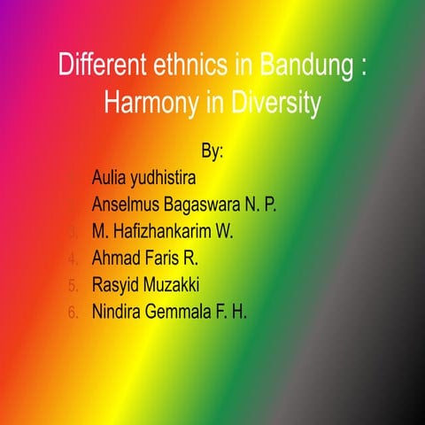 Harmony in diversity | PPTX | Islam | Religion & Spirituality