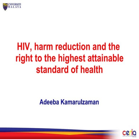 Opioids and harm reduction | PPTX