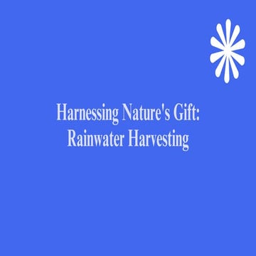Rain water harvesting in industrial projects | PDF