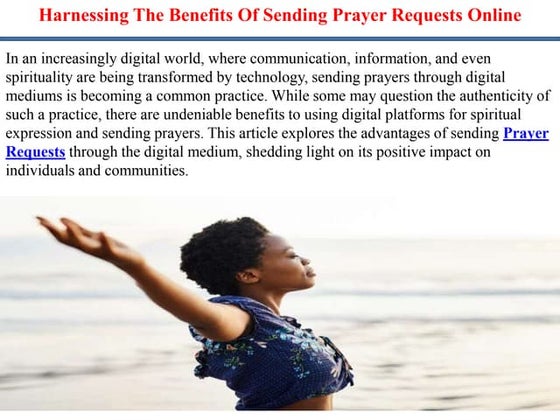 Expanding The Circle Of Prayer With Online Prayer Request.pptx