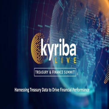 Harnessing Treasury Data to Drive Financial Performance | PDF