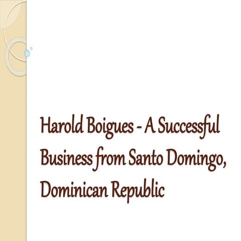 Biography Harold Soto Boigues | PPT