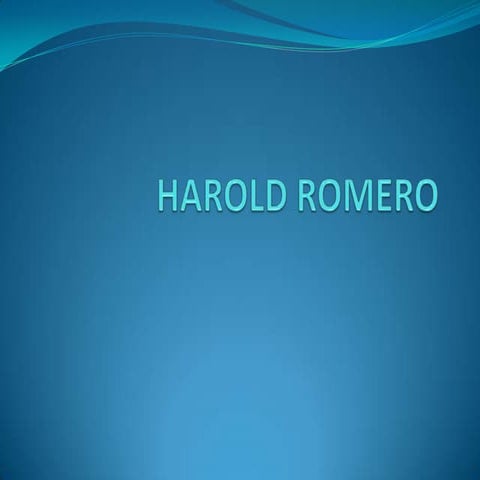 Harold romero | PPT