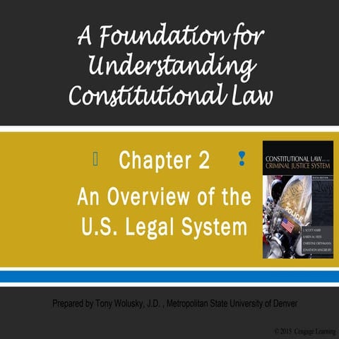 Chapter 2 - An Overview of the U.S. Legal System | PPT