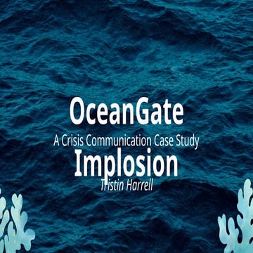 Crisis Communication Presentation - OceanGate | PPTX