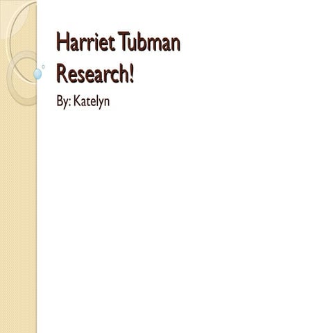 Harriet Tubman | PPT
