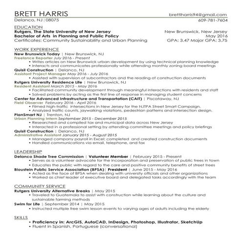 Brett Harris Resume | PDF