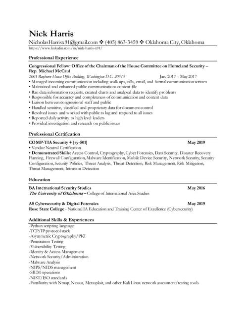 Harris resume | PDF