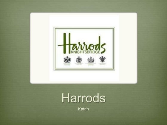 Harrods: The Store Guide | PDF | Bars & Restaurants | Attractions