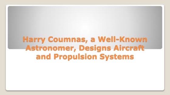 Harry Coumnas Uses Systems Engineering Knowledge to Solve Difficult ...
