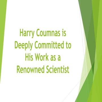 As a Renowned Scientist, Harry Coumnas Keeps Precise and Unambiguous ...