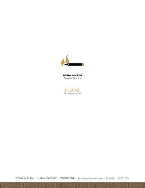 Harry Decker presentations