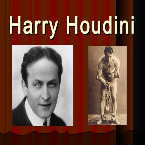 An Introduction to Harry Houdini | PPT