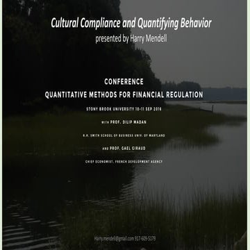 Cultural compliance and quantifying behavior | PDF