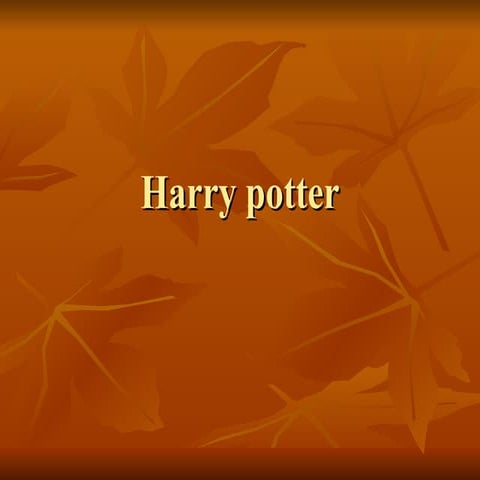 Harry potter | PPT