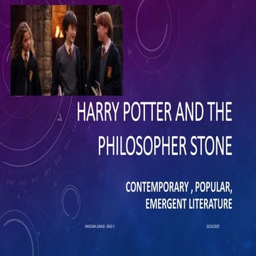 Harry potter and the philosopher stone | PPTX