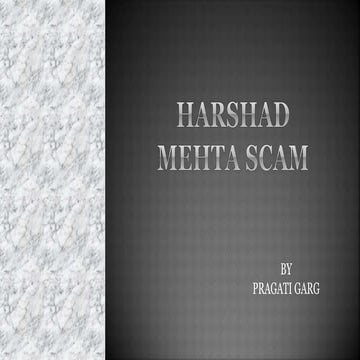 Harshad mehta scam | PPT