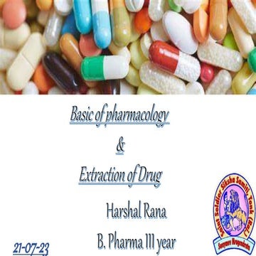 Pharmacology | PPTX