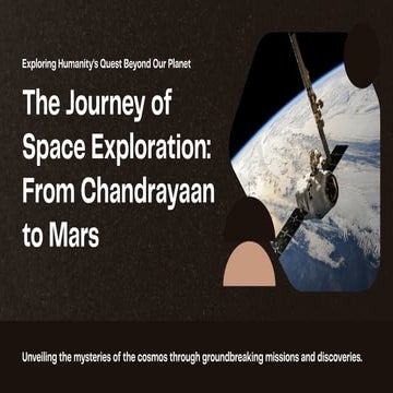 The Journey of Space Exploration From Chandrayaan | PDF