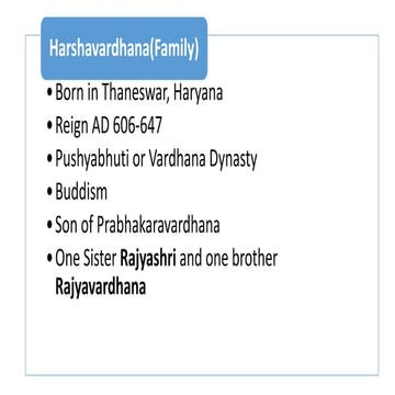Harshavardhana | PPTX