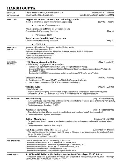 Dhananjay resume (1) | PDF