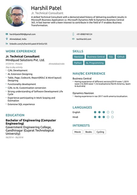 Resume Abhinav Shankar | PDF | Databases | Computer Software and Applications
