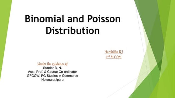 Poisson distribution | PPT