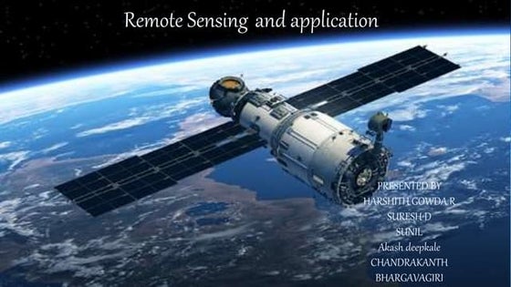 Chapter 1 (Introduction to remote sensing) | PPT