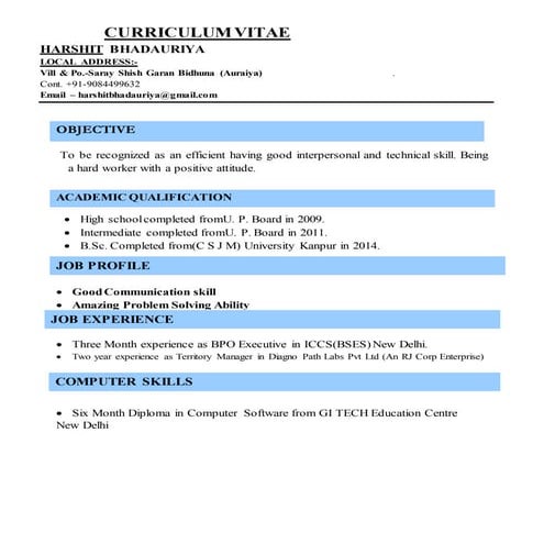Harshit resume | DOCX