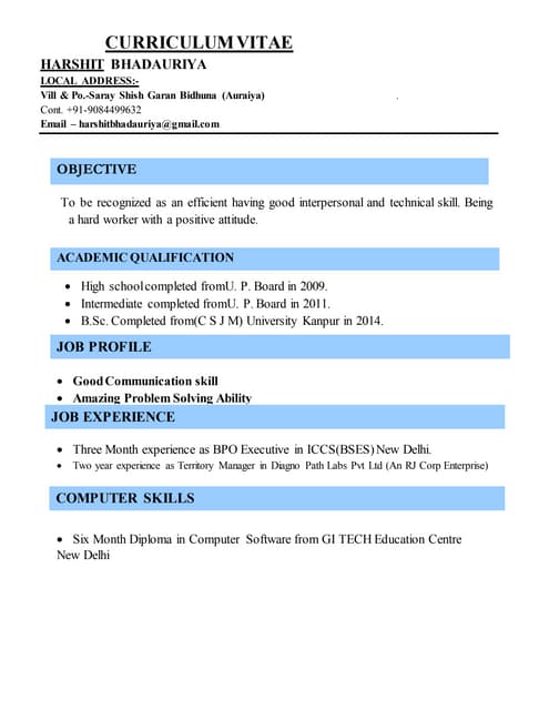 Resume Manisha Kumari (1) | DOC | Careers