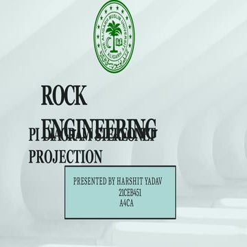 Harshit Yadav stereonet projection in rock.pptx