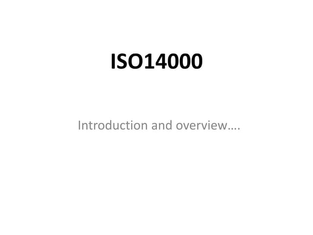 ISO 14001:2015 Awareness | PDF