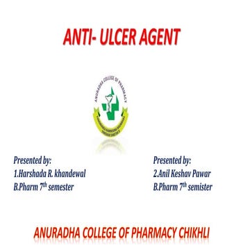 ANTI- ULCER AGENT | PPTX