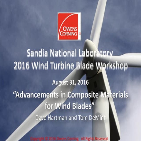 Advancements in Composite Materials for Wind Blades | PDF