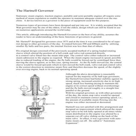 Hartnell governor | PDF
