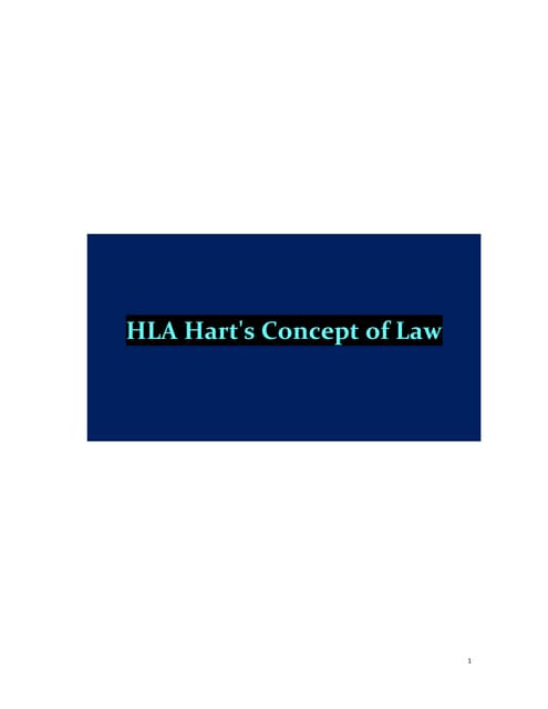 Harts Concept of law- | PPT