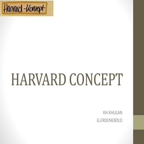 Harvard concept | PPT
