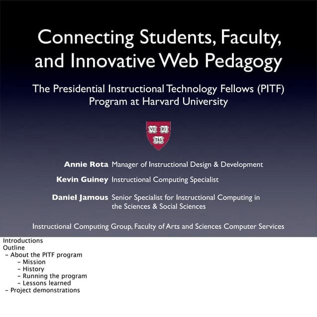 Harvard PITF Program NMC 2007 | PDF