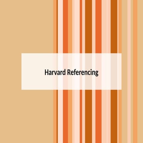 Harvard style of reference | PPTX