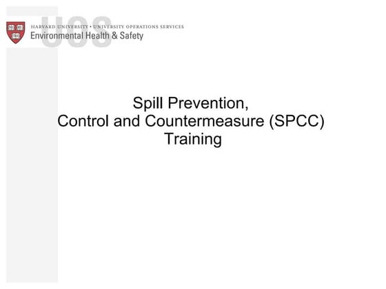 Spill Response & Management Presentation | PPTX