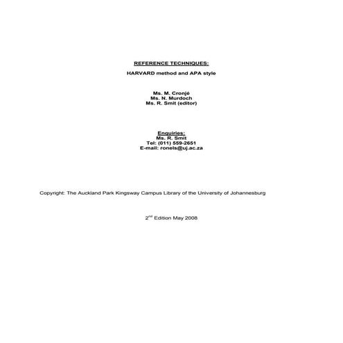 Harvard method style(1) | PDF | Educational Assessment | Education