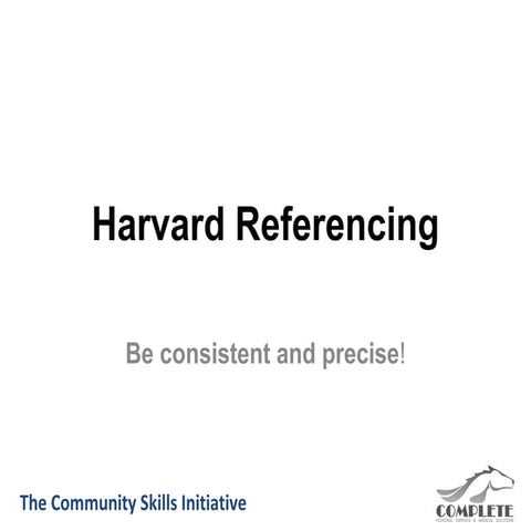 Harvard referencing | PPT