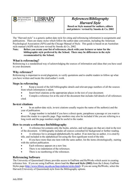 Harvard referencing | PDF