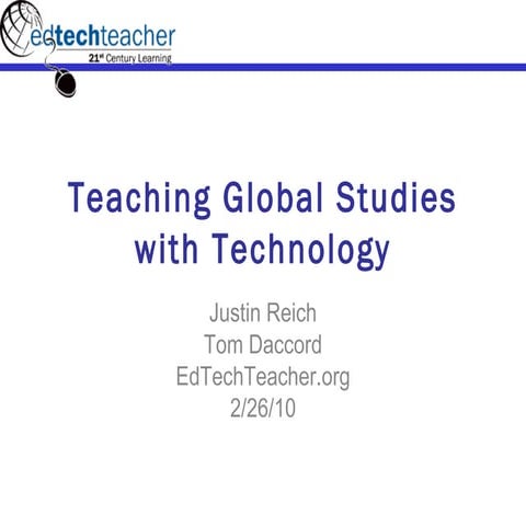 Teaching Global Studies with Wikis | PPT | Homework and Study | Education