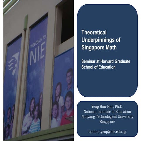 Seminar at Harvard Graduate School of Education 15 April 2010 | PPTX