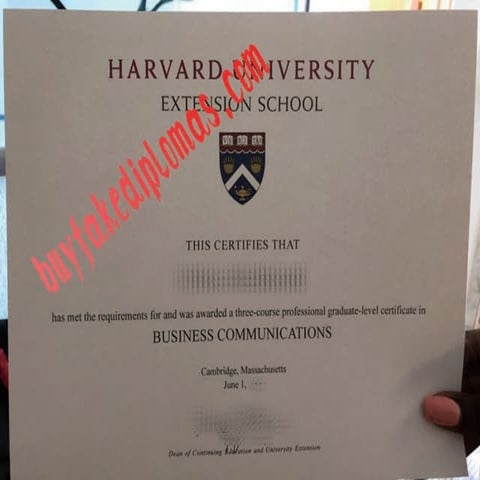 Harvard University Extension School Diploma | PPT